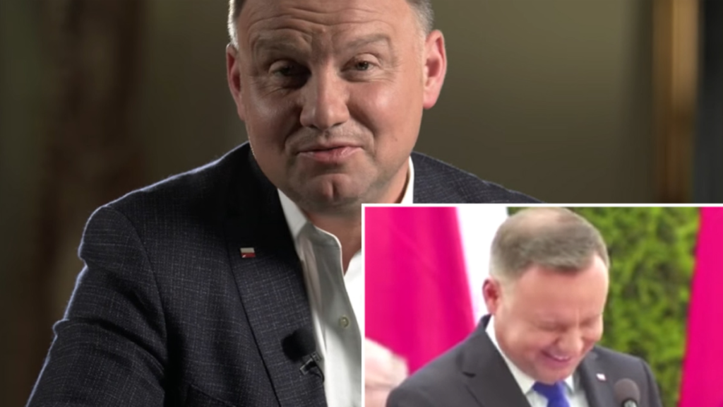 Andrzej Duda opowiedział żart. Nikt się nie zaśmiał! Strasburger ma ...